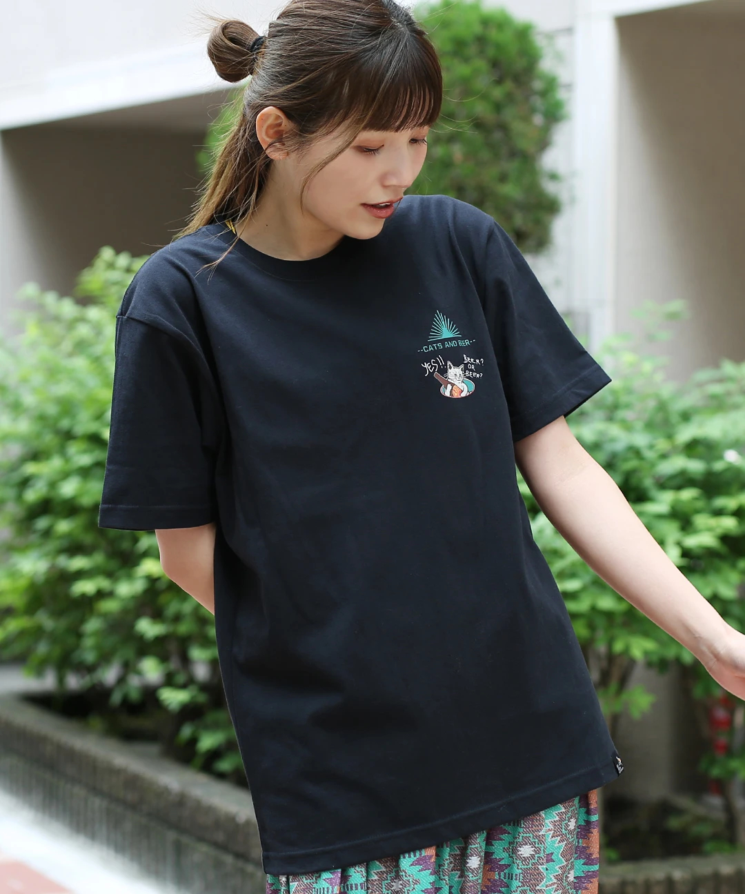 go slow caravan 猫と麦酒バイオTシャツ【WEB限定】 / Tシャツ・カットソー | エスニックファッション＆雑貨のチチカカ公式 ...
