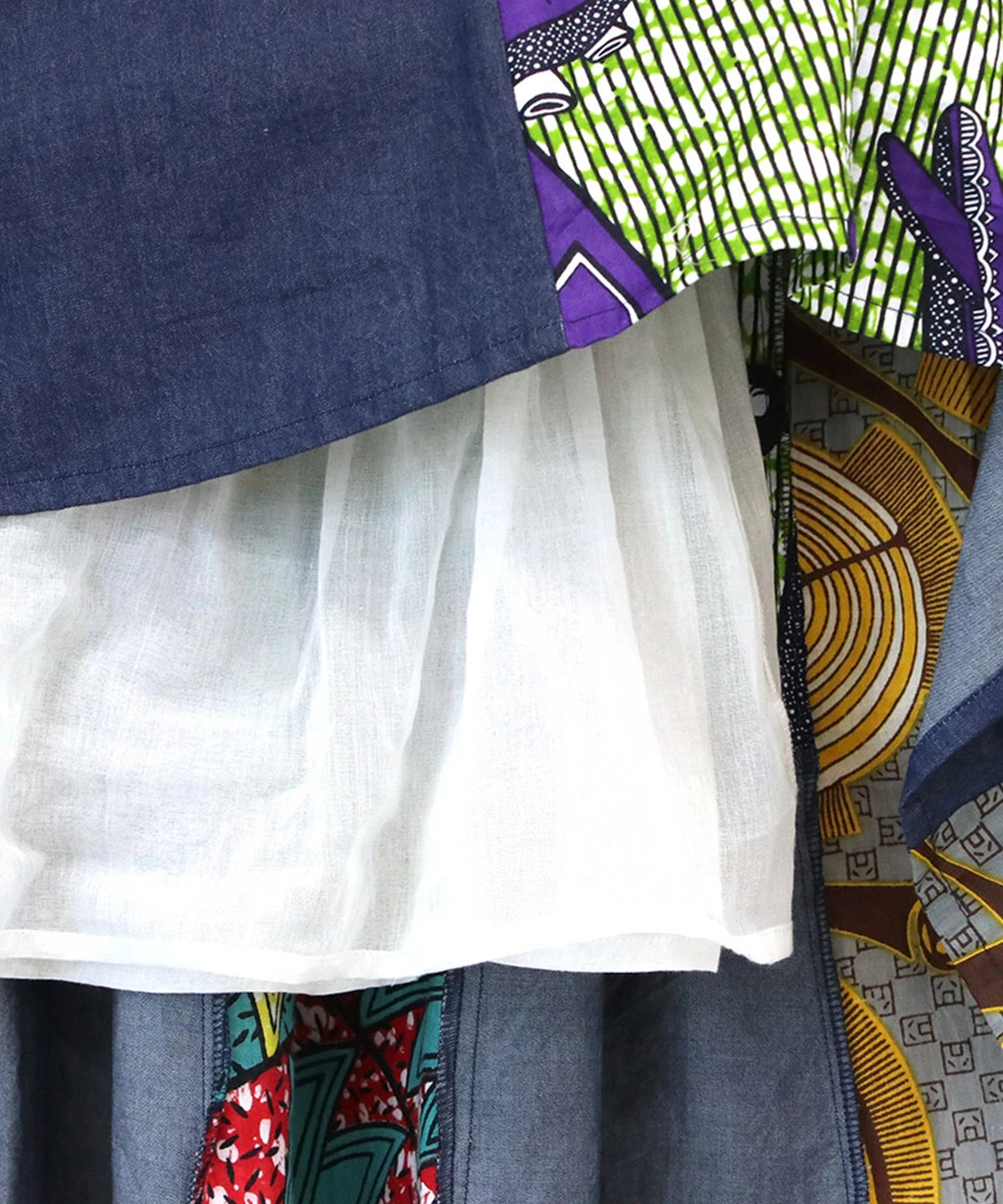 Shanti Shanti アフリカンデニムスカート【WEB限定】 / スカート