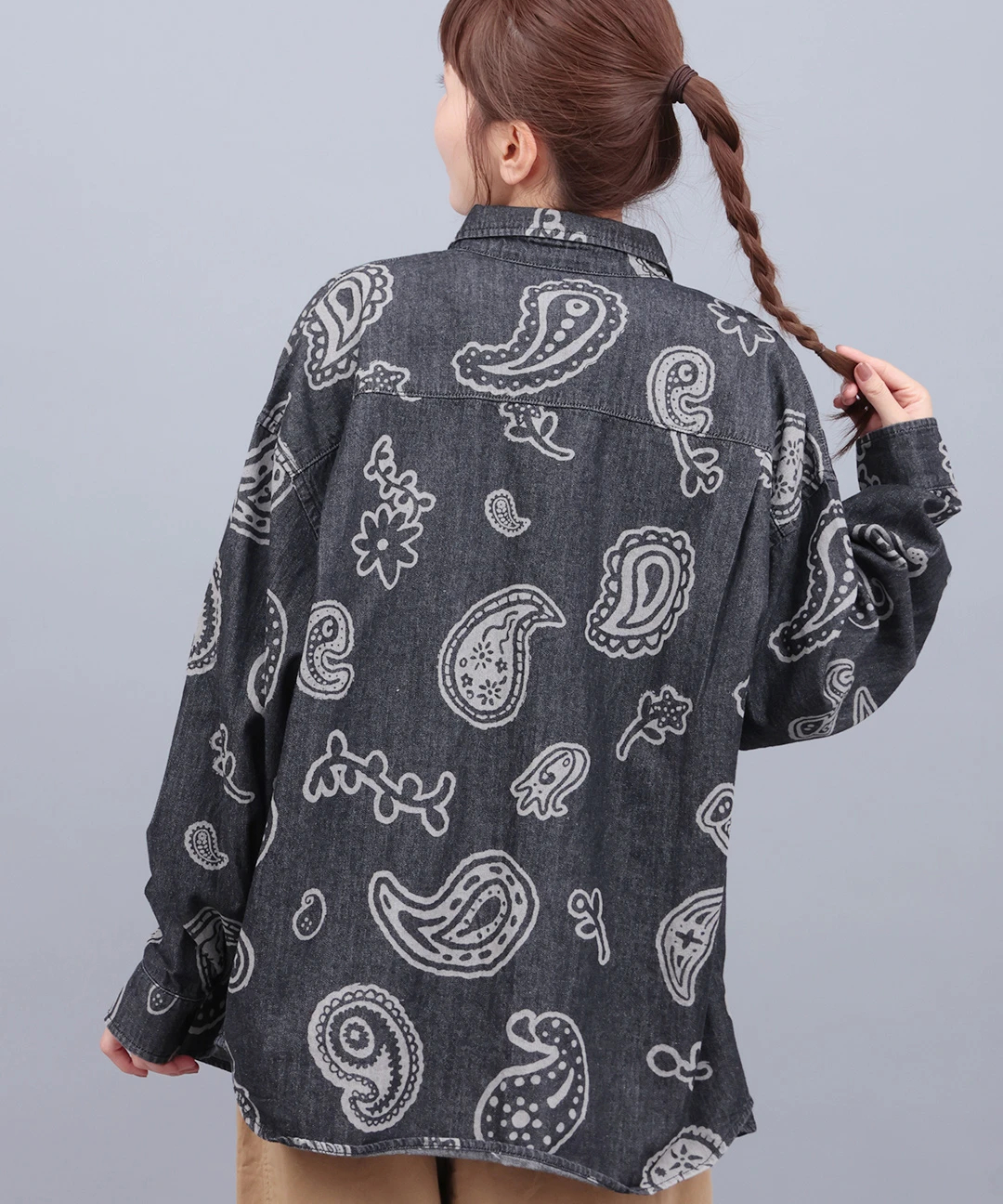 go slow caravan デニム総柄抜染ペイズリーシャツ【WEB限定】 / シャツ