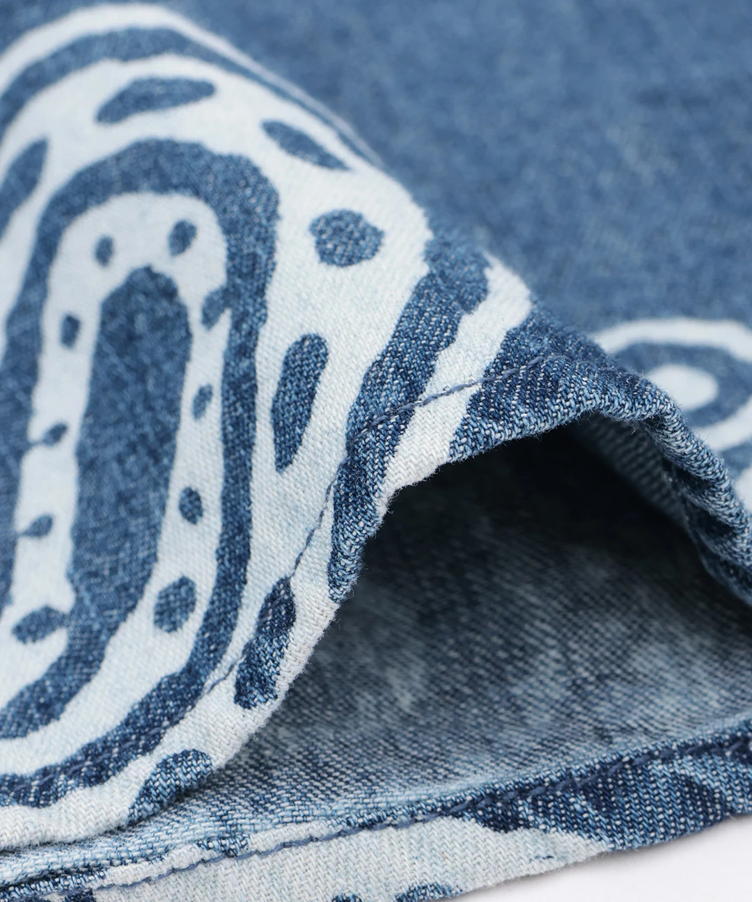 go slow caravan デニム総柄抜染ペイズリーシャツ【WEB限定】 / シャツ