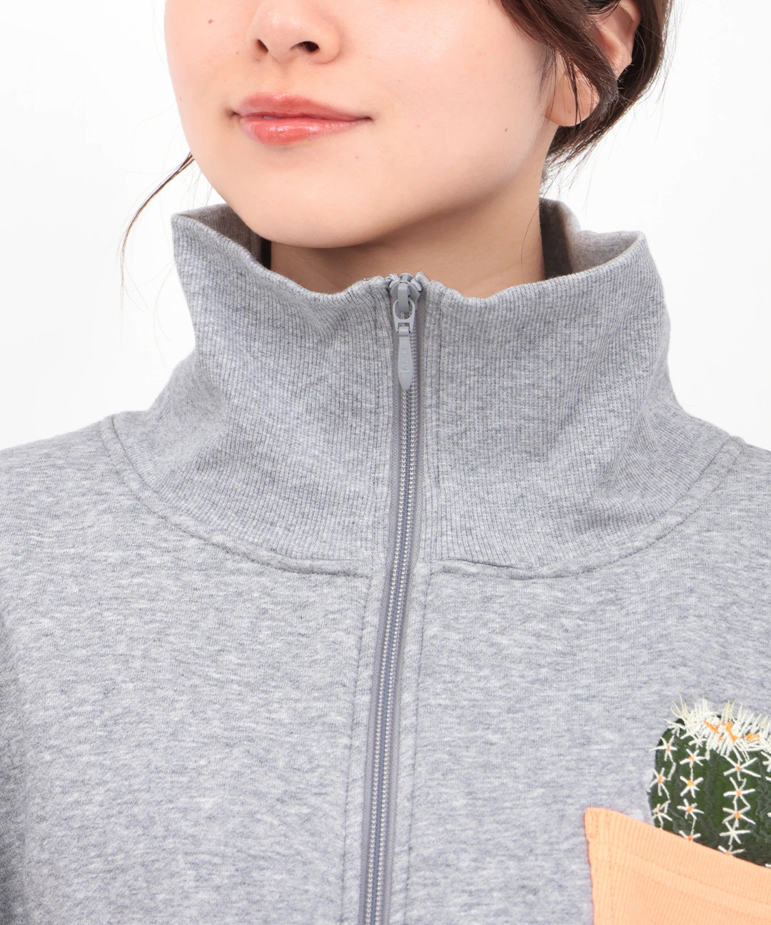 go slow caravan 裏起毛ハイネックドルマンジップスウェット【WEB限定