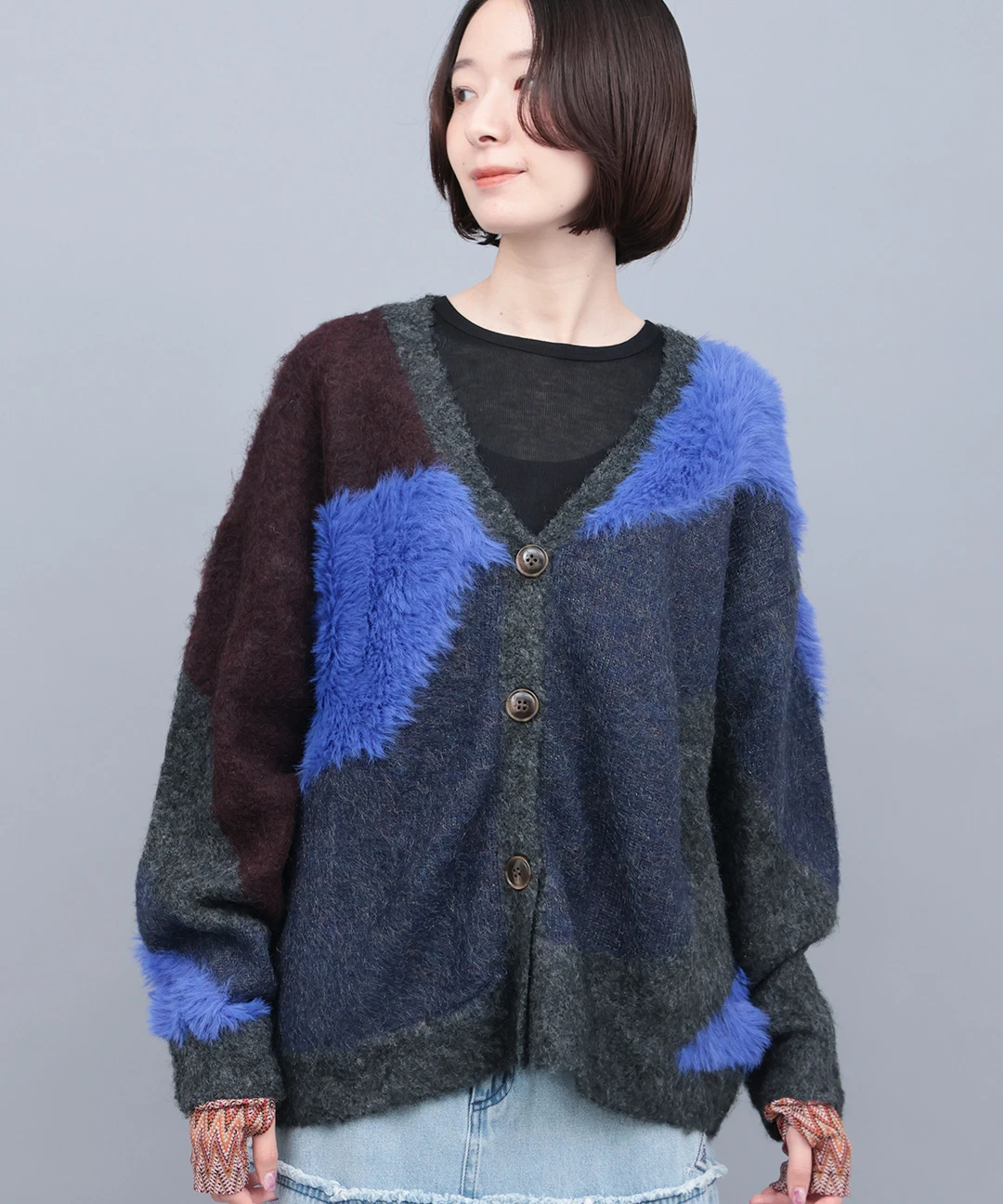 ニュアンスクレイジーカーディガン / カーディガン・羽織り